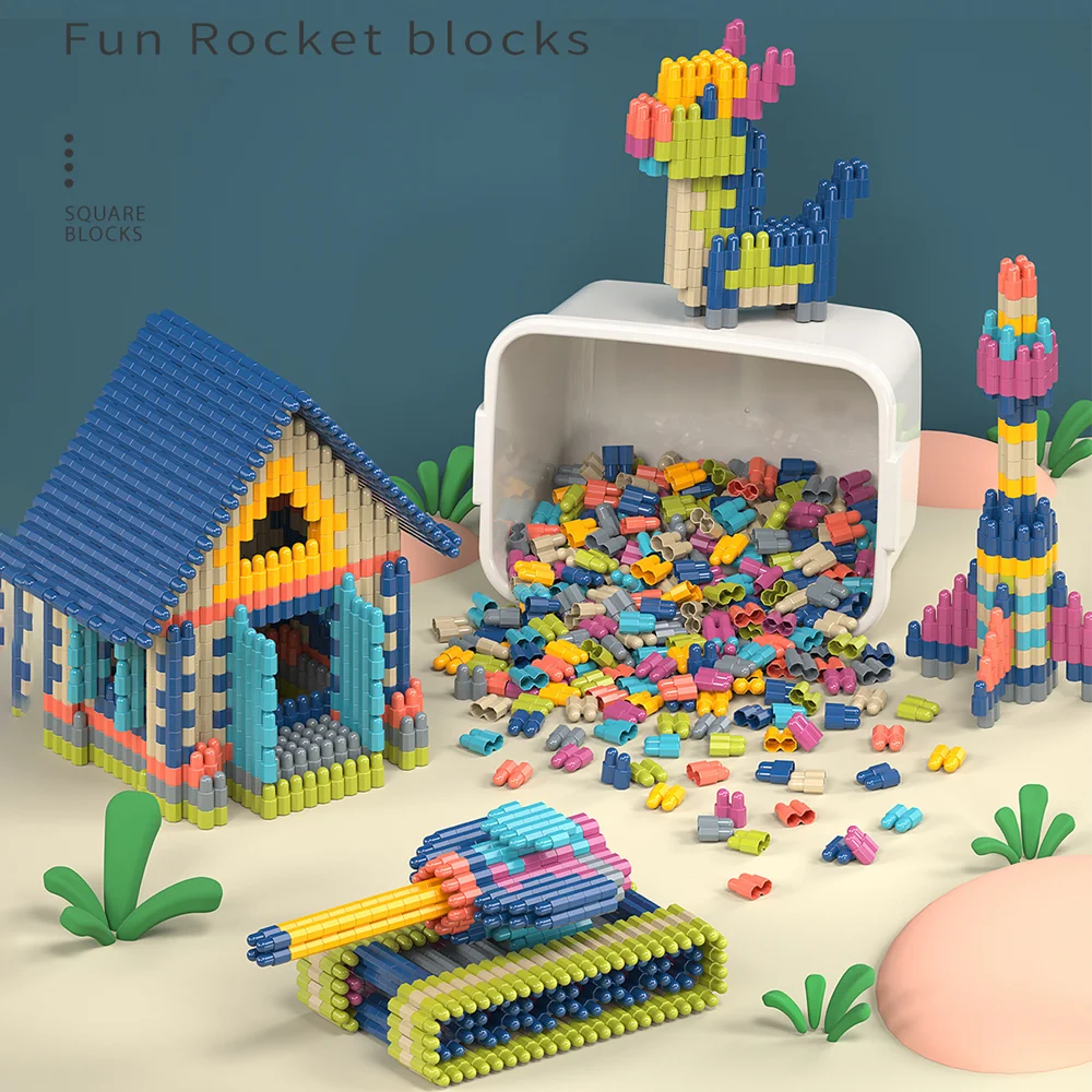 Kids-320pcs-Set-Building-Blocks-Construction-Toy-Learning-Playset-STEM ...