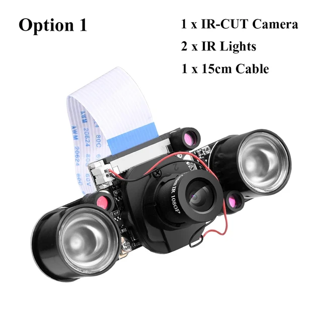Raspberry Pi 4 IR-CUT Camera 5MP OV5647 1080P Video Webcam ...