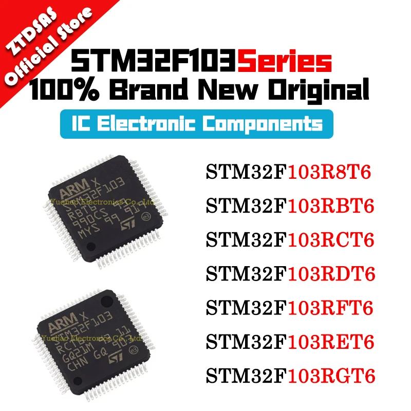 STM32F103R8T6 STM32F103RBT6 STM32F103RCT6 STM32F103RDT6 STM32F103RET6 STM32F103RFT6 ...