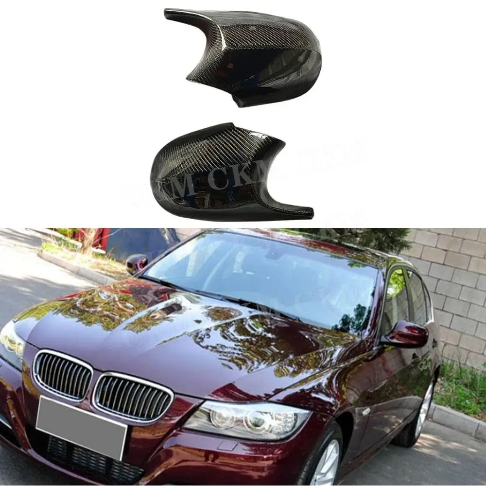 Carbon-Fiber-Body-Kits-Door-Side-Rearview-Mirror-Cap-ABS-Trim-Shell ...