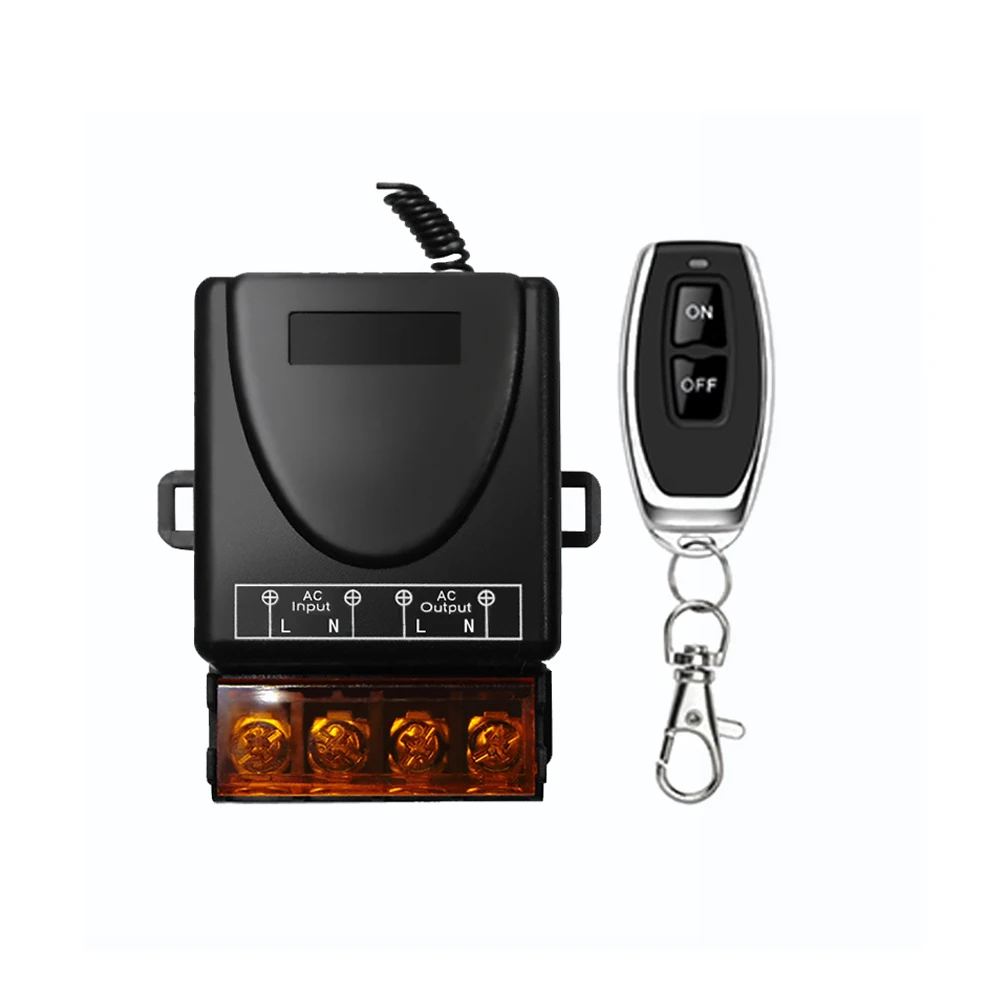 New-RF-Wireless-Remote-Control-Switch-433Mhz-AC-110V-120V-240V-220V-30A ...