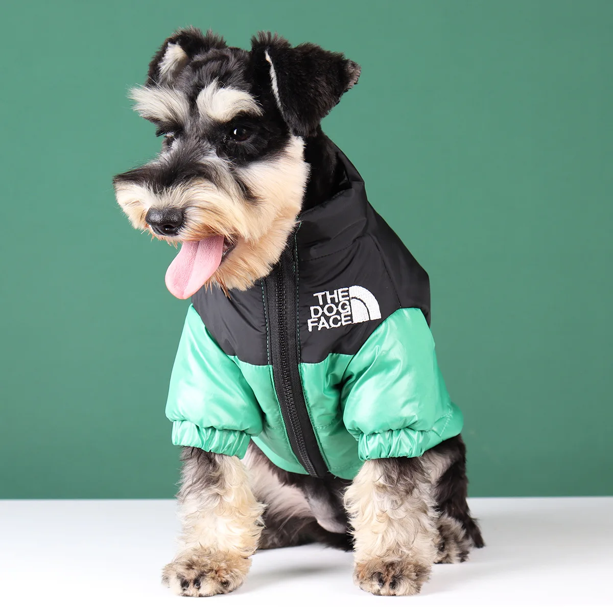 Dog-Face-Puffer-Jacket-Clothes-Pet-Puppy-Hoodies-Raincoats-Warm ...