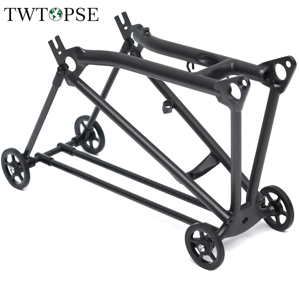 TWTOPSE Carbon Bike Bicycle Rear Rack For Brompton Folding Bike A C Line Cargo Holder ...