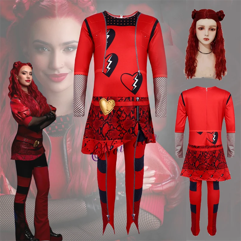 Descendants-4-Red-Cosplay-Costume-Kids-Movie-The-Rise-of-Red-Chloe ...