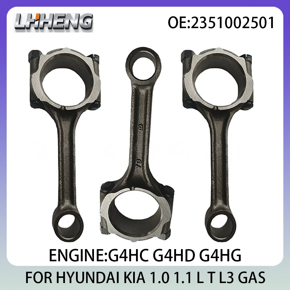 3PCS Connecting Con Rod New Set FOR HYUNDAI ATOS GETZ i10 KIA PICANTO 1 ...