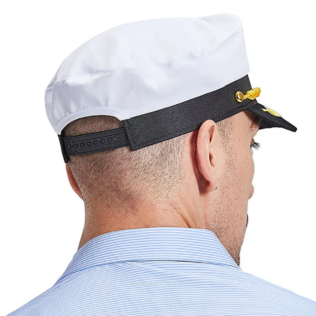 Adult Yacht Boat Ship Captain Hats Cosplay Adjustable Men, 50% OFF