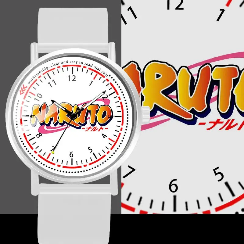 NARUTO logo anime merchandise cartoon cute student watch creative 2D ...