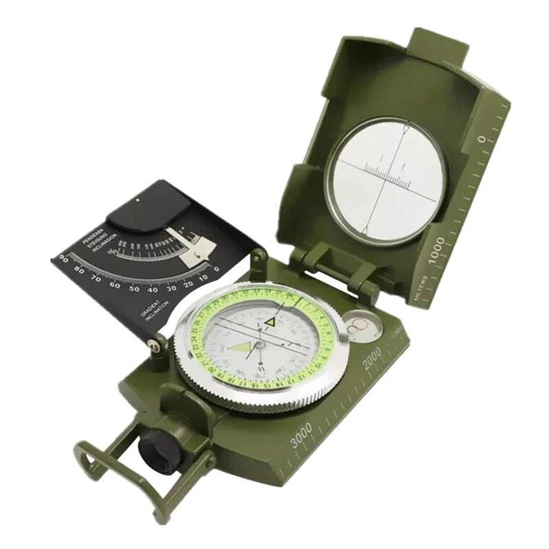 Professional Compass Geology Compass Military Sighting Luminous Compass ...