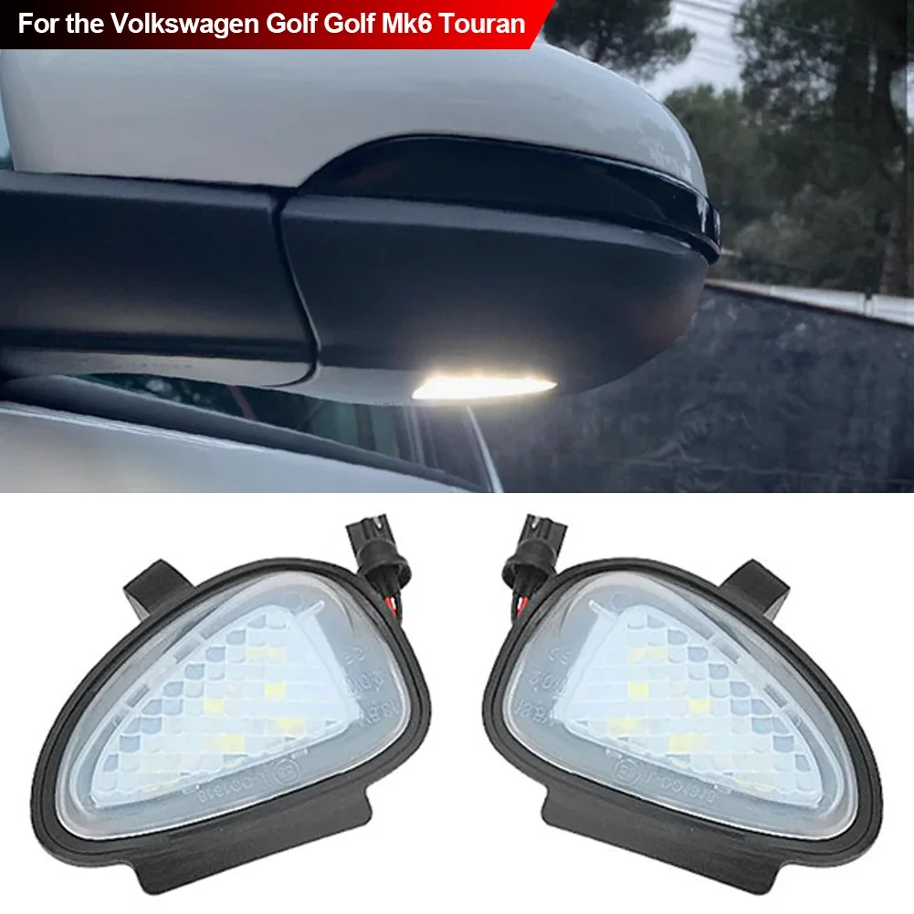 2pcs CANBUS White LED Under Mirror Puddle Light Bulbs for VW Golf GTi ...