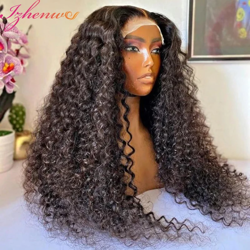 Peruca-encaracolada-frontal-de-renda-transparente-para-mulheres-perucas ...