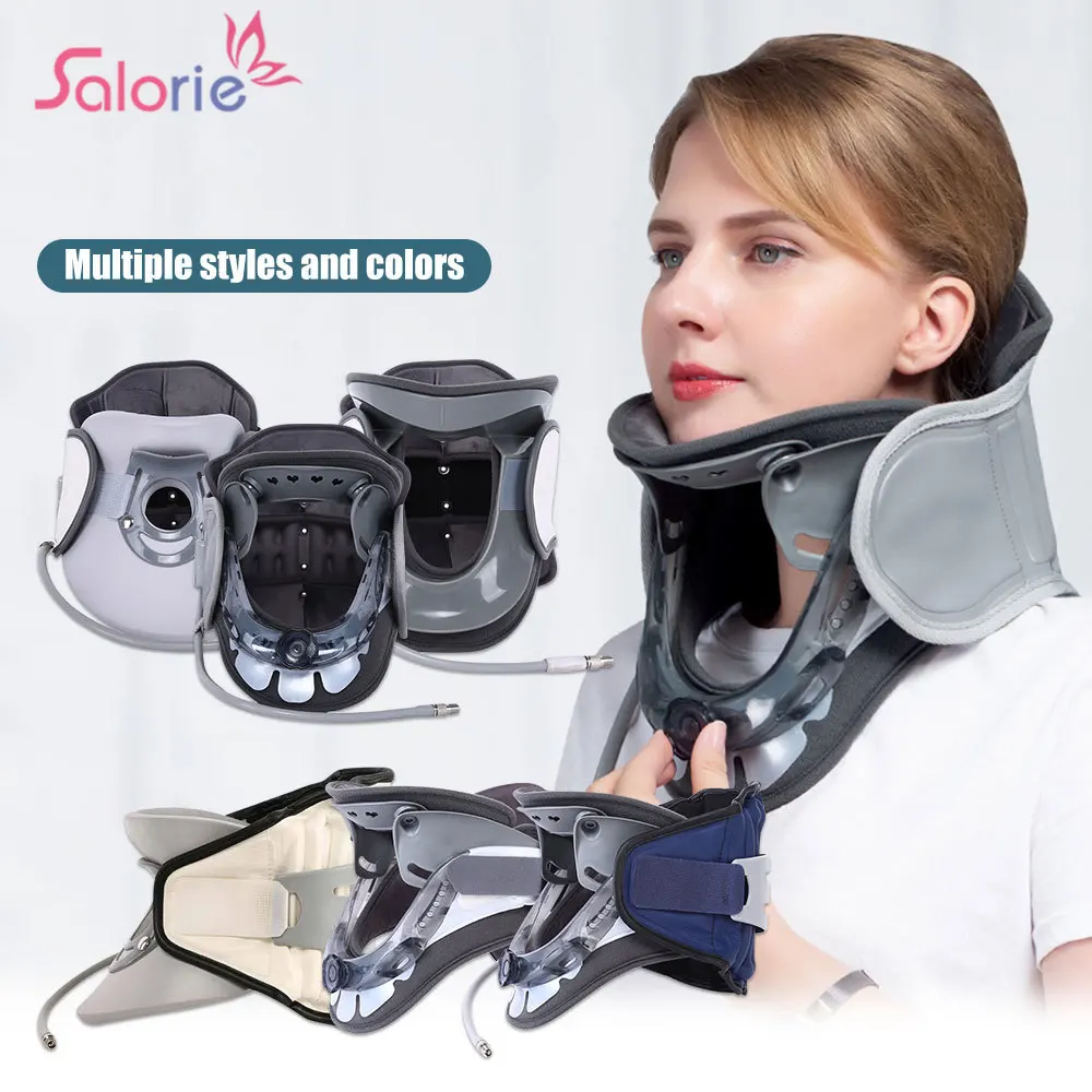 Adjustable Inflatable Cervical Neck Traction Neck Stretcher Collar ...