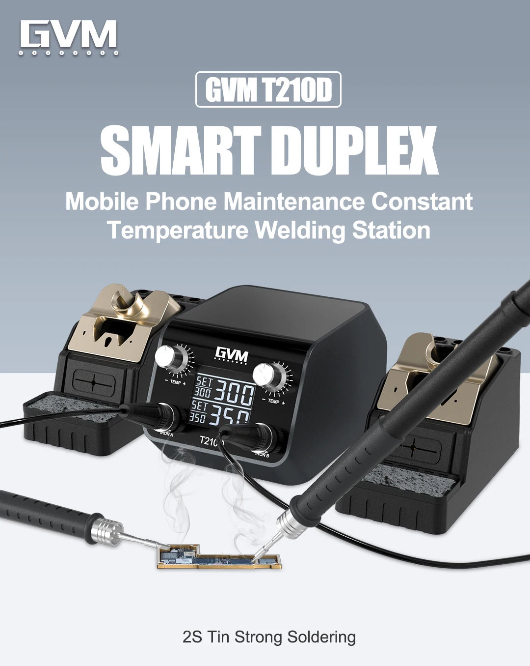 GVM-T210D-Double-Station-Mobile-Phone-Maintenance-Constant-Temperature-Welding-Station-Rapid ...