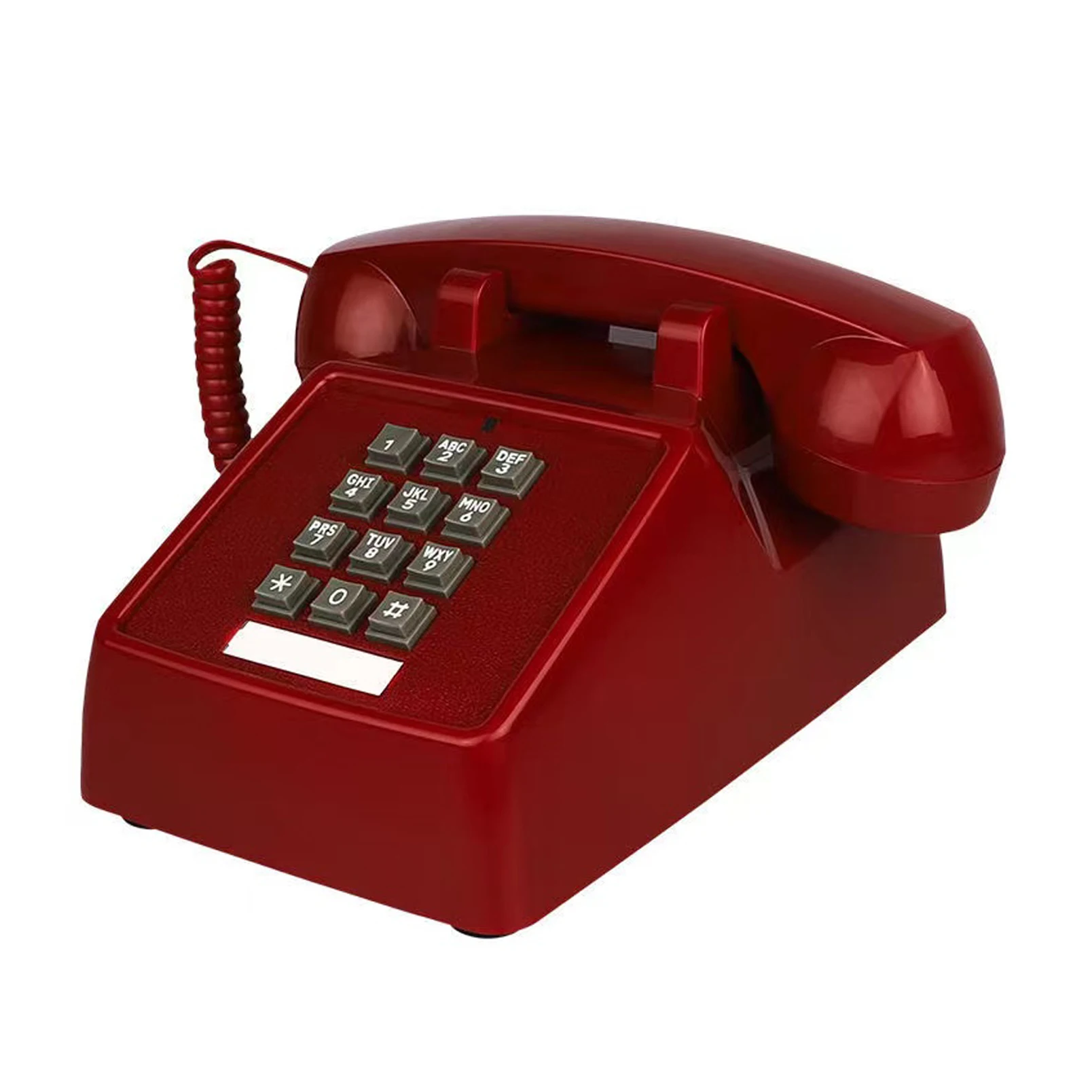 Red-Landline-Phones-for-Home-Office-Hotel-School-Corded-Single-Line ...