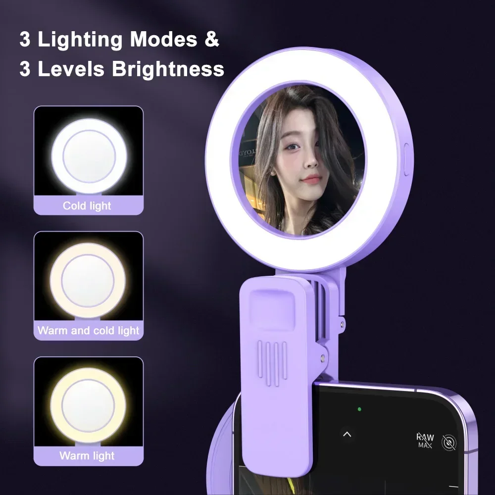 Three-New-Fill-Light-Cell-Phone-Selfie-Mirror-Rear-Camera-Reflector-HD ...