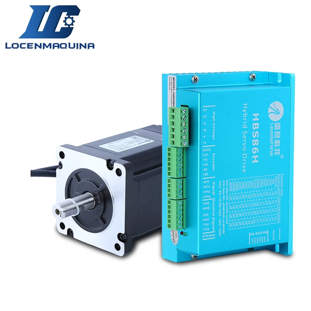 Leadshine Closed Loop Hybrid Servo Motors and Drivers Kit HBS86H Driver ...