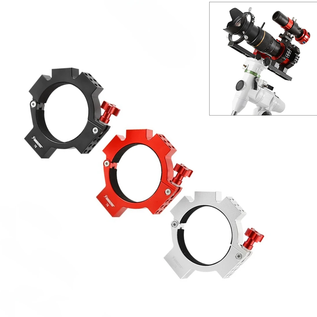New For ASI Freeze Camera Clamp 78/80/90mm ID Freeze Camera Mount DSLR ...