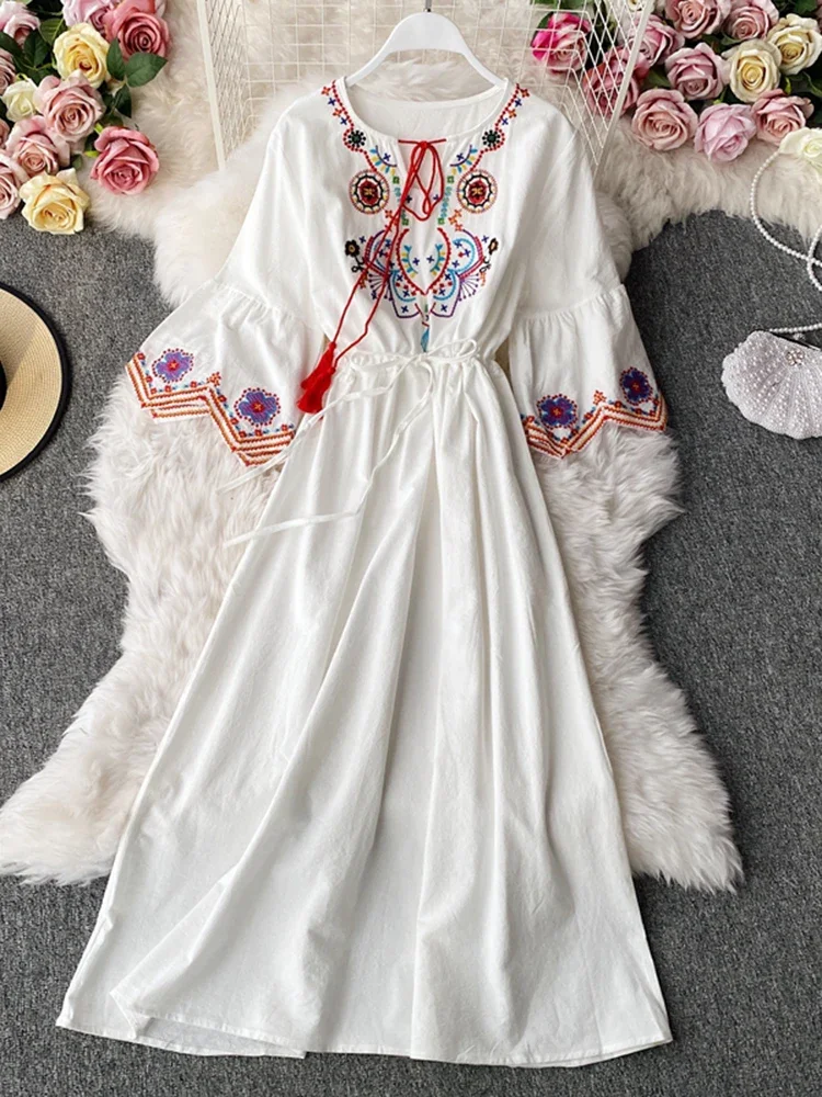Women's Indie Folk Dress Desert Grassland Travel Cyber Celebrity Photo ...