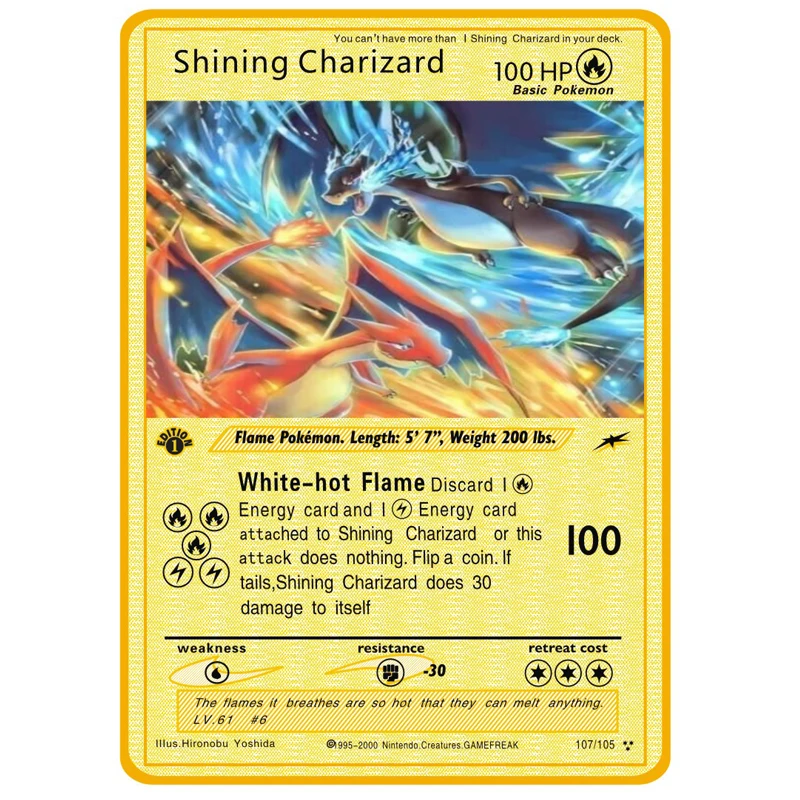 Shiny Charizard X Card