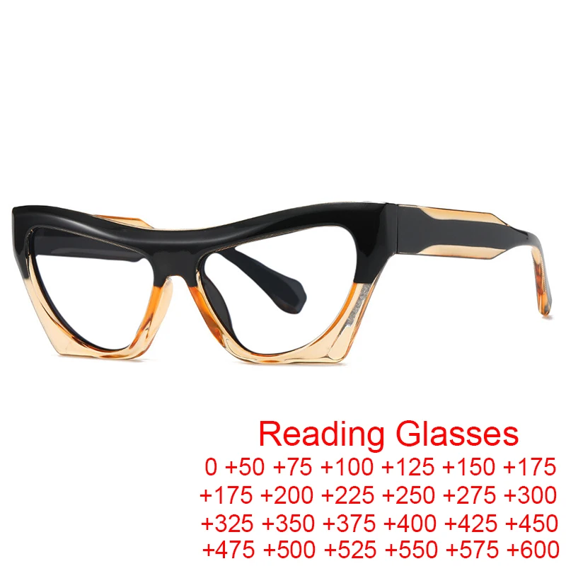 Gradient-Fashion-Cat-Eye-Reading-Glasses-Women-2024-Luxury-Brand-Anti ...