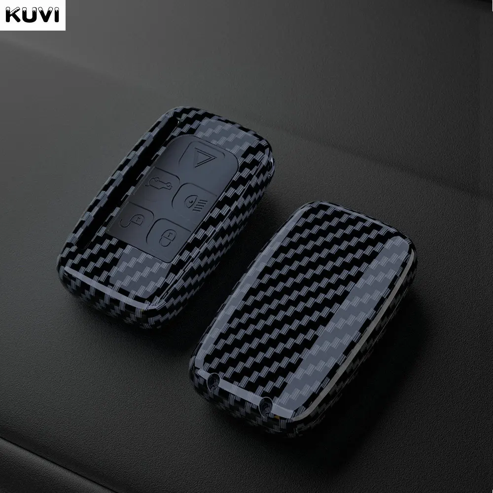 ABS-Carbon-Fiber-Car-Key-Case-Cover-Holder-Shell-For-Land-Rover-Range ...
