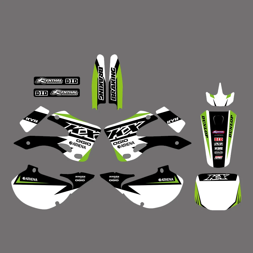 New Motorcycle Protect Sticker Kit For KAWASAKI KX125 KX250 KX 125 250 ...
