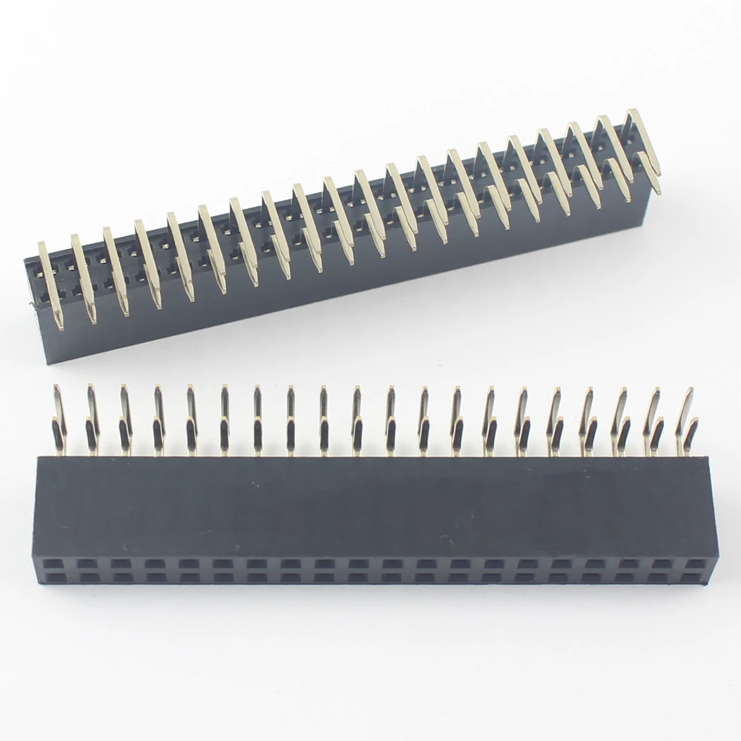 20pcs 2 54mm Pitch 2x20 Pin 40 Pin Female Double Row Right Angle Pin 20pcs-2-54mm-pitch-2x20-pin-40-pin-female-double-row-right-angle-pin