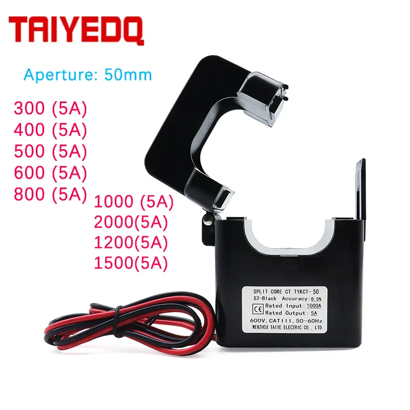 Split core current transformer clamp transformador sensor 1000A KCT50 ...