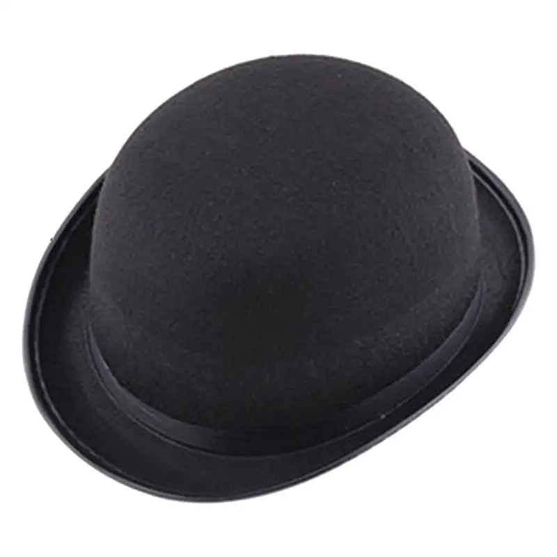 Unisex-Bowler-Hat-Black-Derby-Hat-Bowler-Top-Hat-Bombin-Hat-Costume ...
