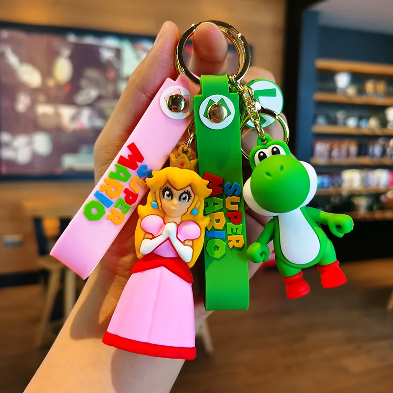 Mary-cartoon-cute-Mario-key-chain-Bubble-dragon-Mario-key-chain-doll ...