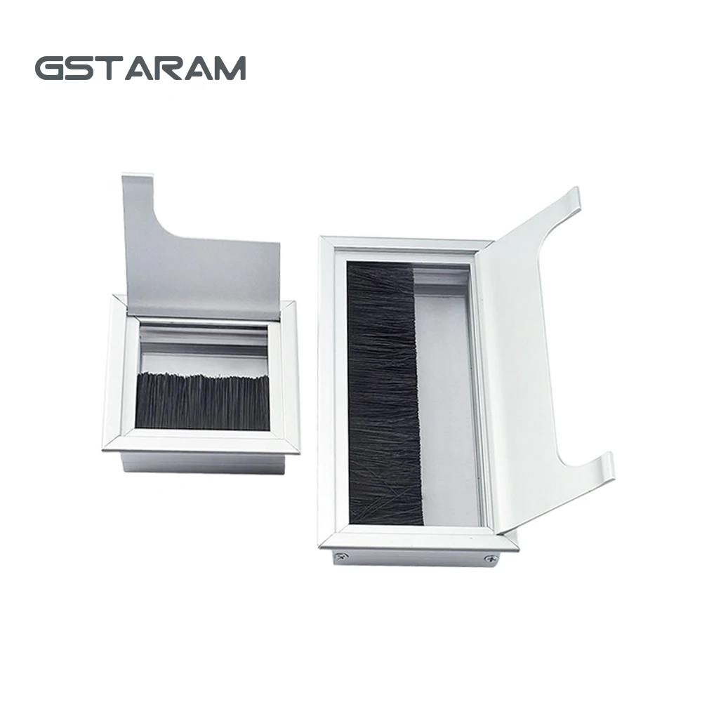 Hardware Furniture Fittings Computer Office Desk Wire Box Square Hole ...