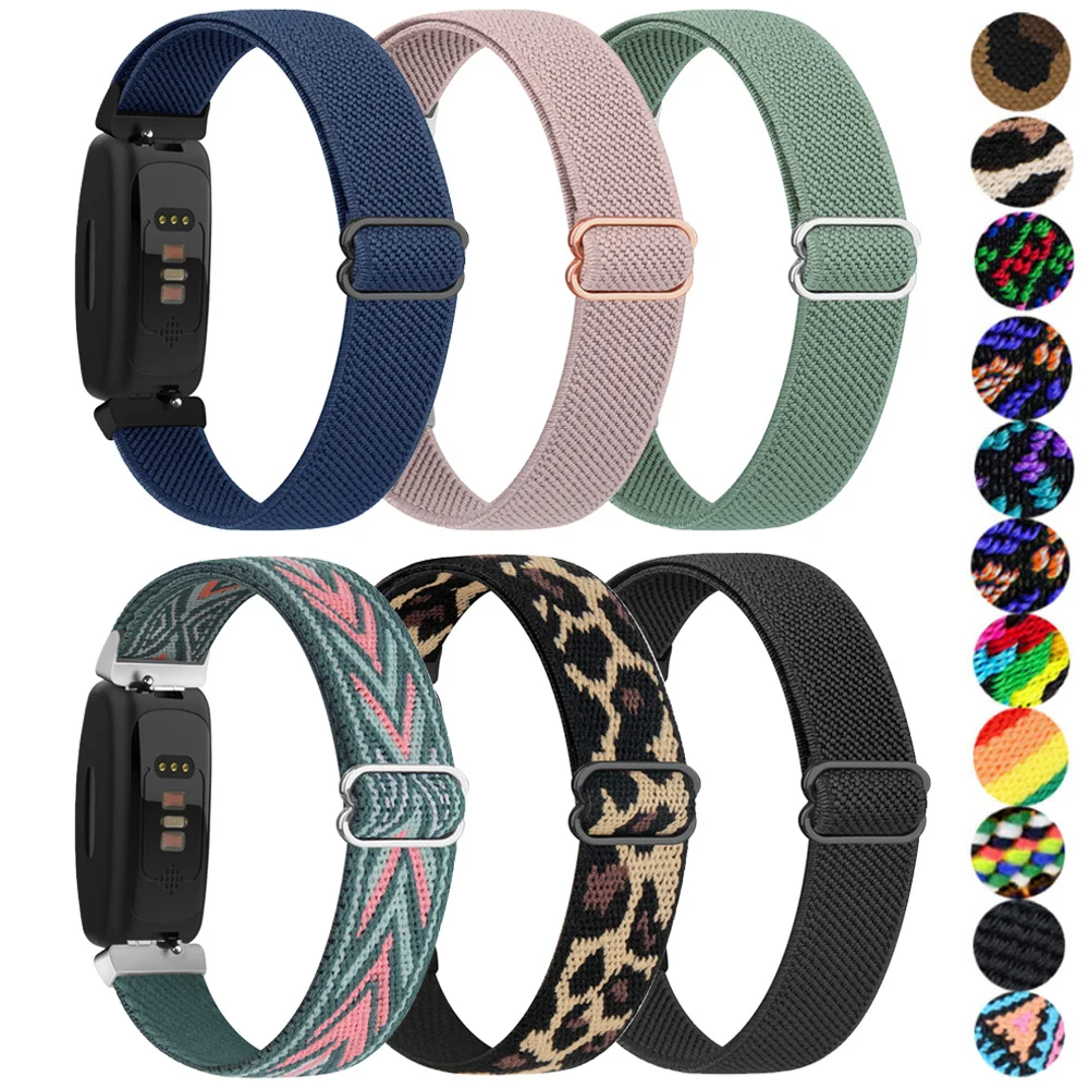 Elastic Watch Band for Fitbit Inspire 2 ACE 3 Strap Kids Band Bracelet ...