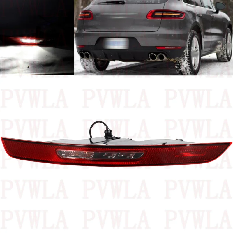 Right-Side-For-Porsche-Macan-2015-2016-2017-2018-2019-LED-Rear-Bumper ...