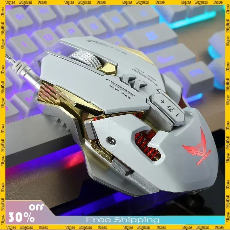 ZERODATE-G9-Original-Wired-Mechanical-Mouse-New-Electronic-Game-Color ...