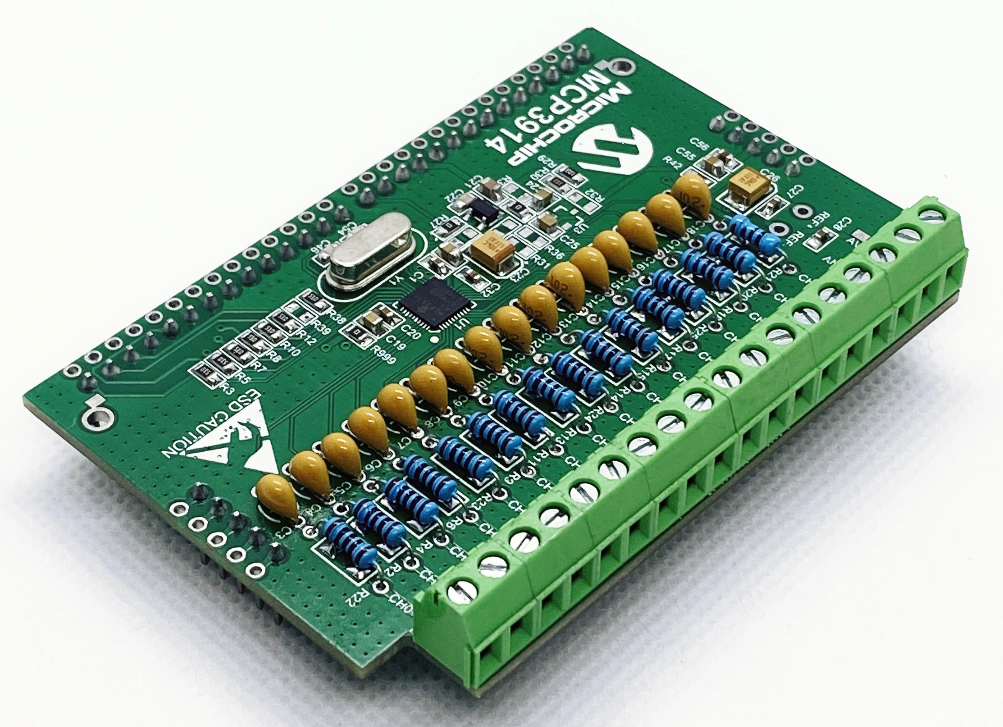 Mcp3914 Adc Module 24-bit Adc Synchronous Sampling High Precision Data ...