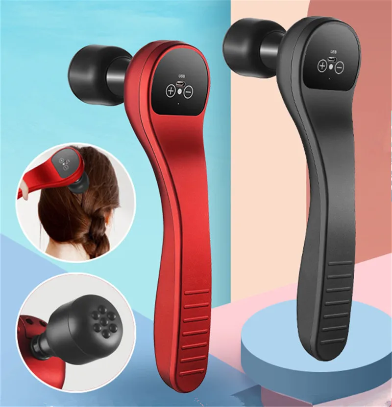Rouge-Pistolet de Massage électrique vibrant, masseur musculaire, pour ...