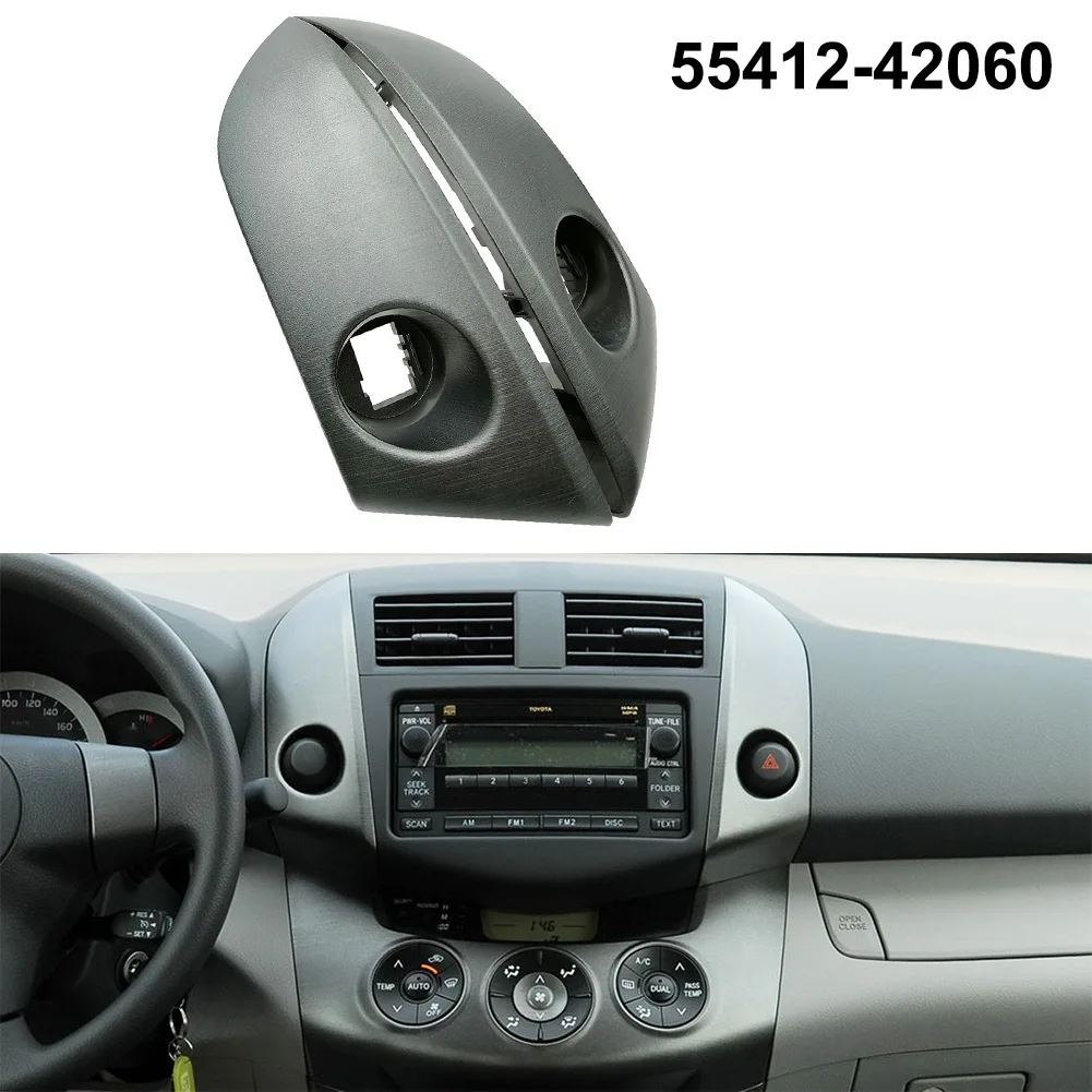 1-Pair-Plastic-Silver-Center-Instrument-Cluster-Finish-Panel-Trim-For ...