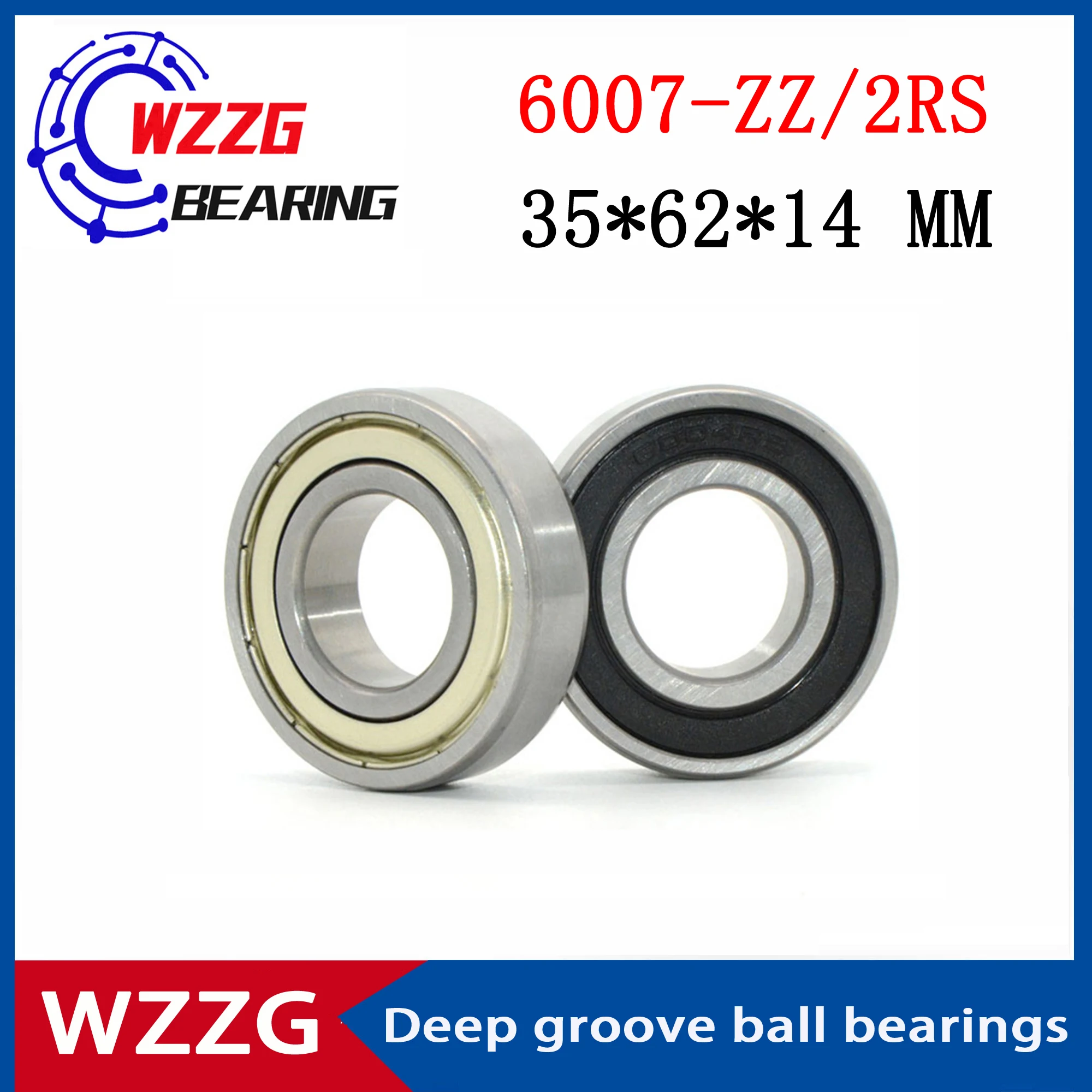WZZG-Deep-groove-ball-bearing-6007-ZZ-2RS-6pcs-lot-35-62-14-mm-double ...