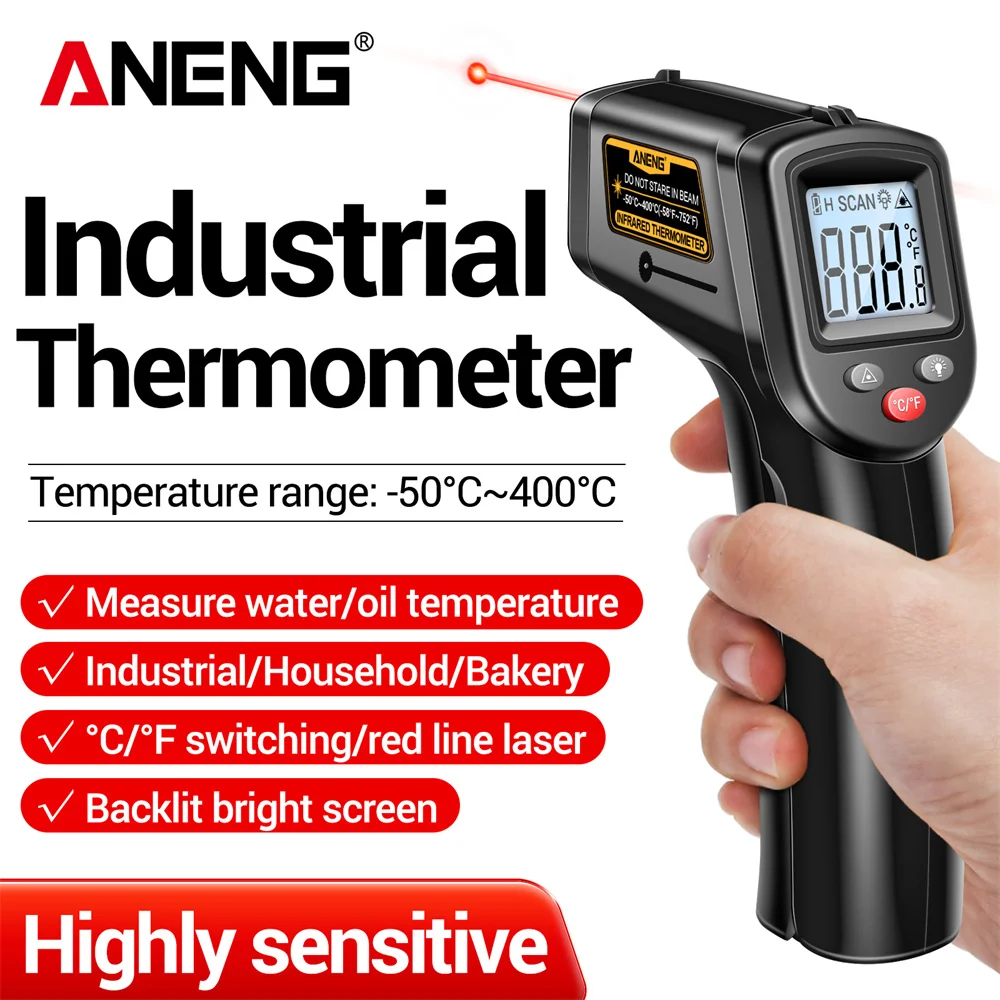 ANENG-TH201-High-sensitivity-digital-infrared-measuring-gun-hygrometer ...