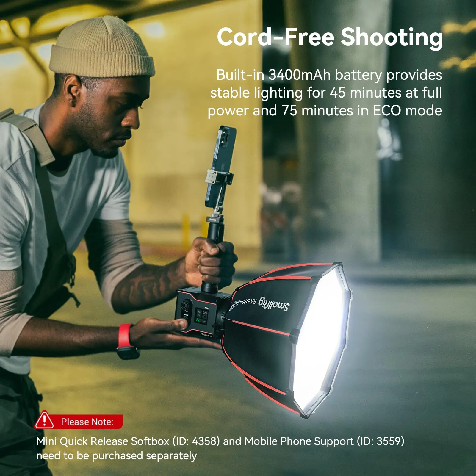 SmallRig-4376-RC-60B-COB-LED-Video-Light-High-quality-60W-CCT ...