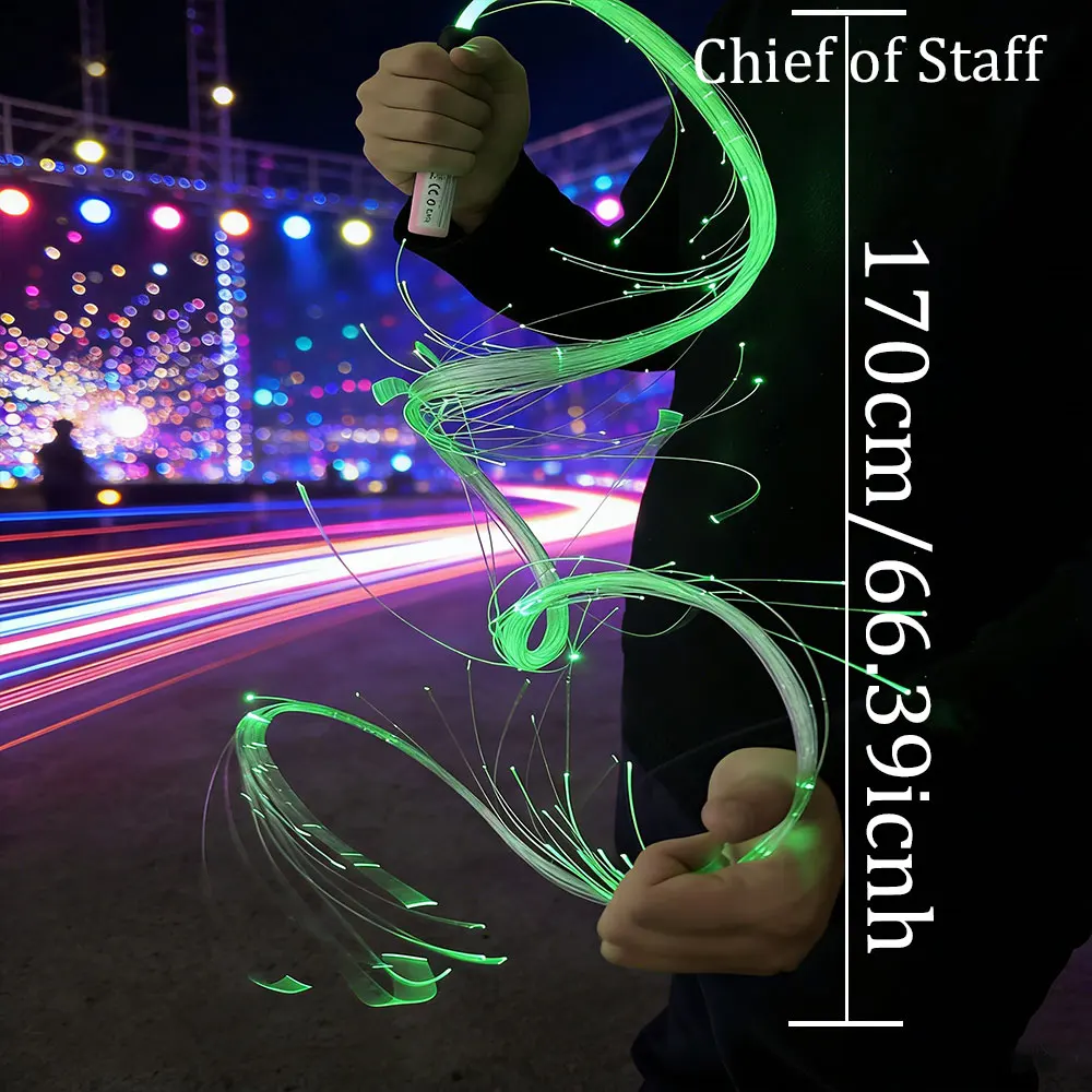 Nightclub Fiber LED Dance Flashlight Whipping Whip with Colorful Light ...