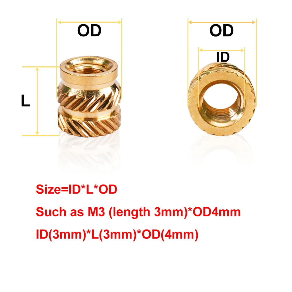 Латунные вставные гайки M3 1000 шт | AliExpress