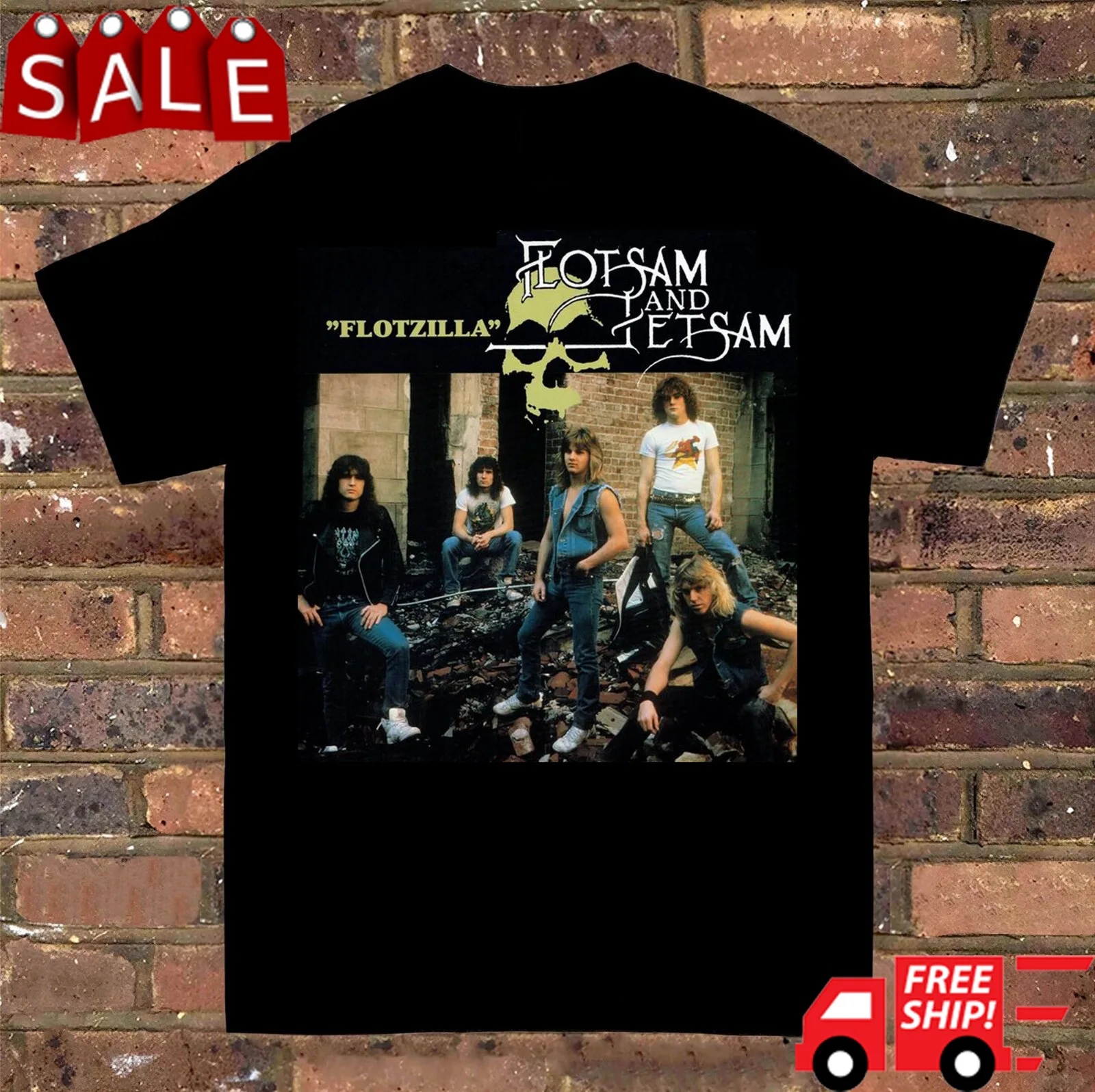 Camiseta-de-Flotsam-y-Jetsam-Flotzilla-para-hombre-camisa-negra-de-5XL ...