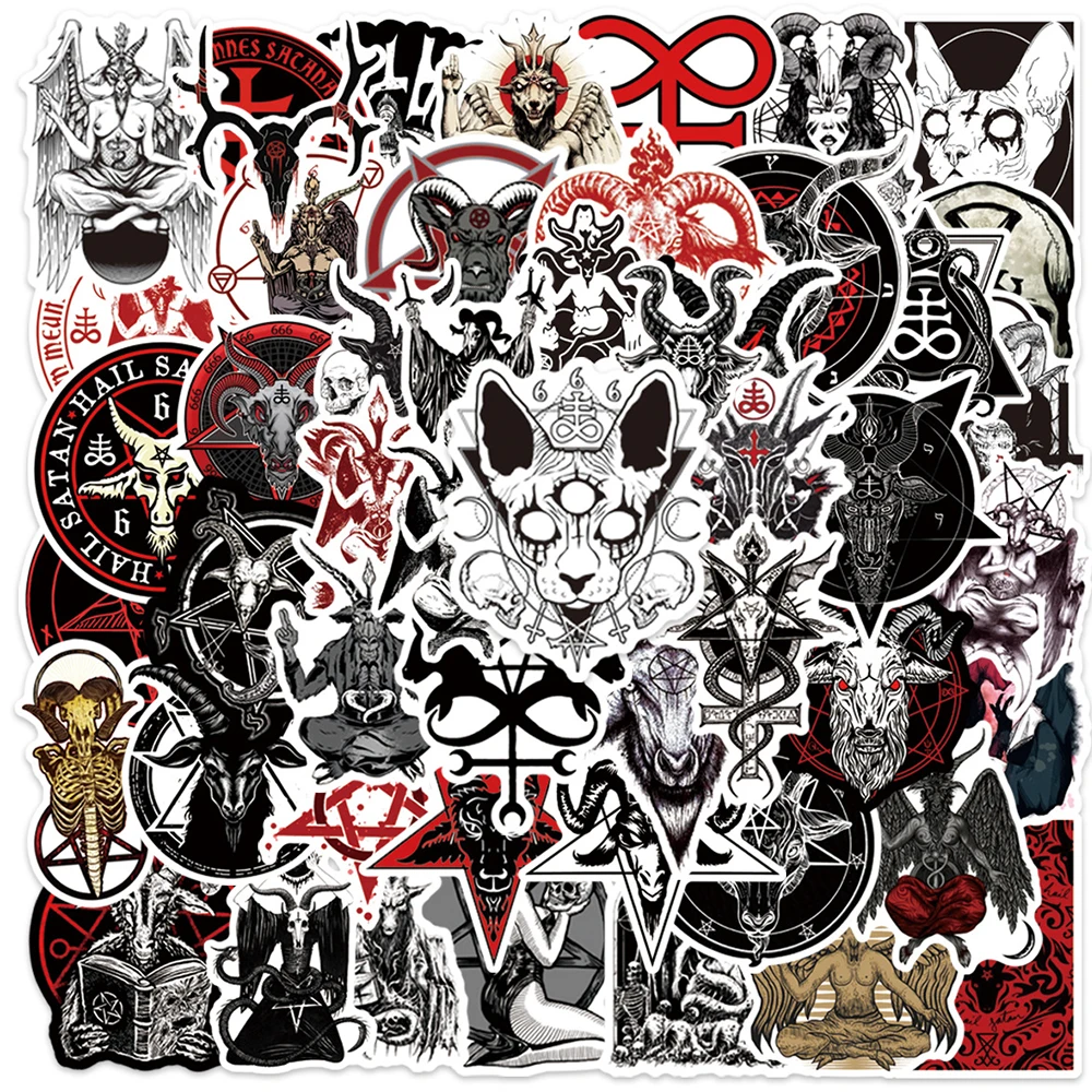 10-30-50pcs-Cool-Gothic-Demon-Satan-Lucifer-Stickers-for-Laptop ...