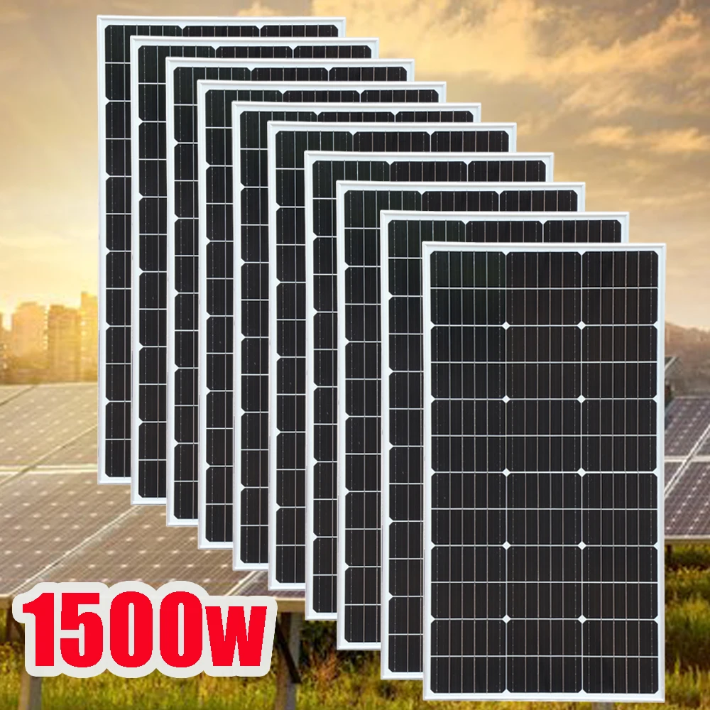 Kit-de-Painel-Solar-R-gido-Completo-Sistema-Dom-stico-Varanda-Poder ...