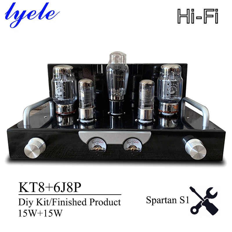 Lyele 오디오 Kt88 진공관 증폭기 Diy 장비 Hifi 종류 A 오디오 증폭기 고성능 15w * 2 Vu 미터 Handmade 상한 가정 Amp| | - AliExpress