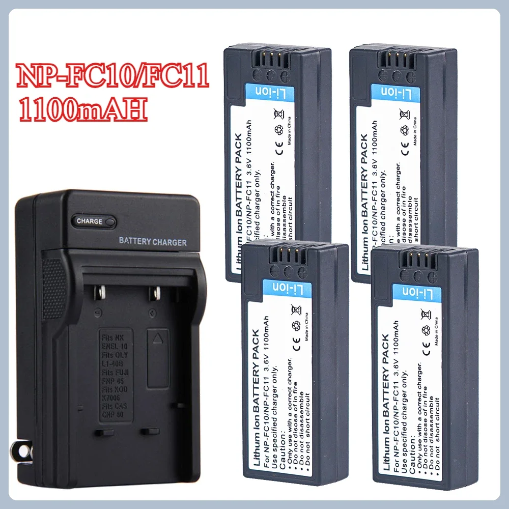 3.6V NP-FC10/FC11 1100mAh Is Suitable for Sony Camera Battery DSC-F77 ...
