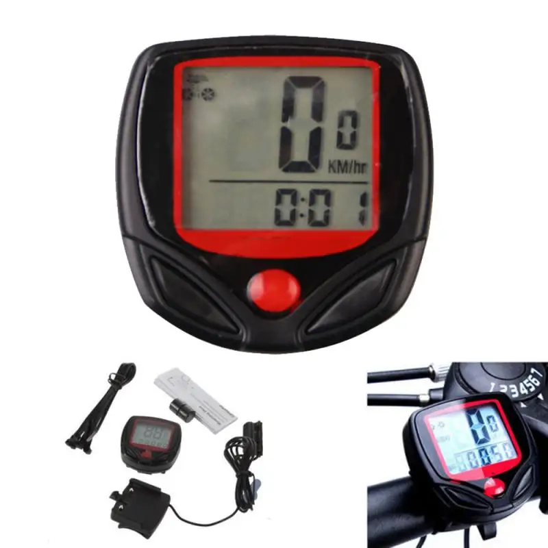 Road MTB Bike Cycling Odometer Stopwatch Speedometer Watch Digital Bike ...