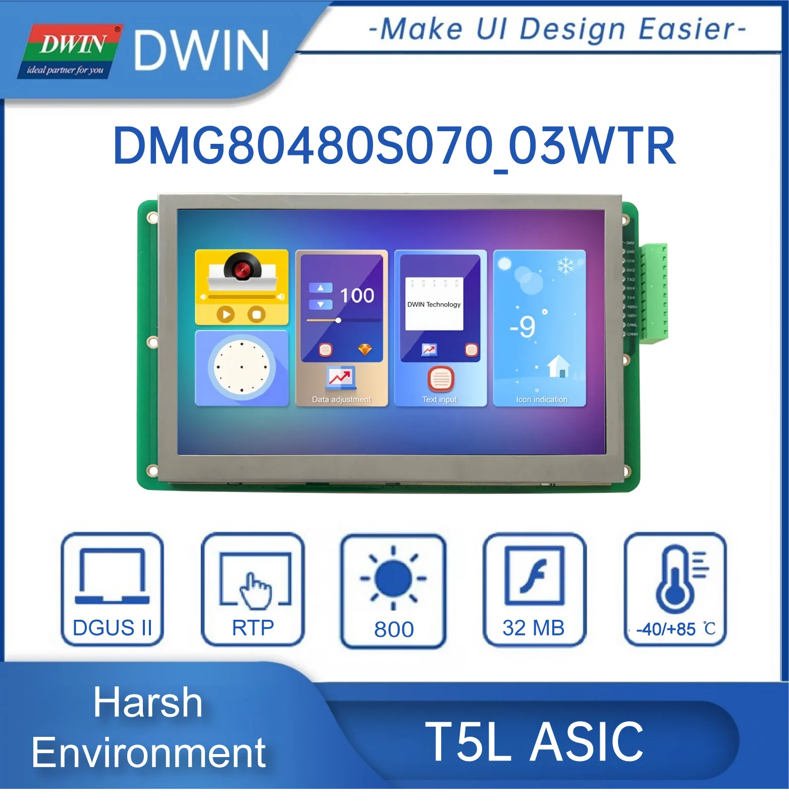 7-Inch-800-480-Pixels-Resolution-16-7M-Colors-HMI-IPS-TFT-LCD-Display ...