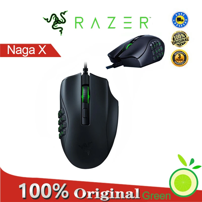 Razer-Naga-X-rat-n-ergon-mico-mmo-para-juegos-mouse-con-16-botones ...