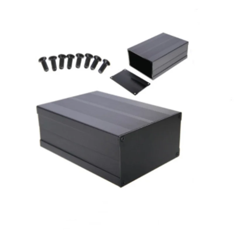 Black Aluminum Enclosure Case Pcb Diy Instrument Electronic Project ...